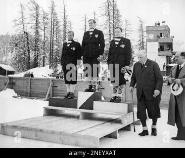 Birger Ruud and Petter Hugsted 1948 Stock Photo - Alamy