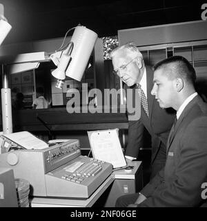 John A. McCone, CIA director, arrives at Vietnamese headquarters joint ...
