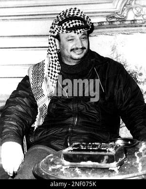 Yasser Arafat, chairman of Palestine Liberation Organization (PLO ...