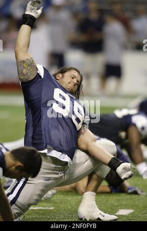 Dallas Cowboys' Igor Olshansky during the team's NFL football training ...