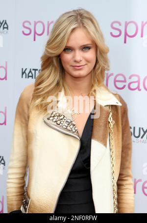 Actress Sarah Paxton attends the red carpet screening of Spread at the ...