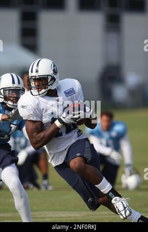 Tennessee Titans wide receiver Dominique Edison (19) warms up before ...
