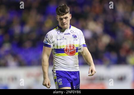 Josh Thewlis #2 of Warrington Wolves arrives ahead of the Betfred Super ...