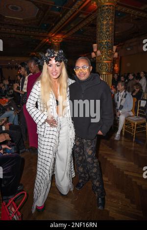 Luciana Pampalone and Steven Rice attend the Frederick Anderson NYFW ...