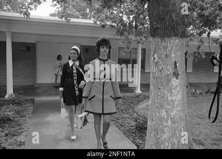 Marilyn Lovell, wife of Apollo 13 commander James A. Lovell, is shown ...