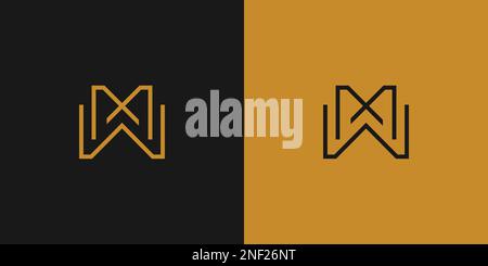 modern and sophisticated letter MW initials logo design Stock Vector ...