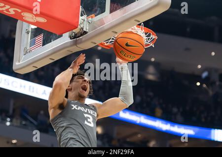 Milwaukee, WI, USA. 15th Feb, 2023. Marquette Golden Eagles guard ...