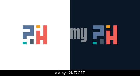Modern and unique letter PH initials logo design 2 Stock Vector Image ...