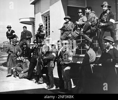 Greek Cypriot soldiers, during fighting amid the Turkish invasion of ...