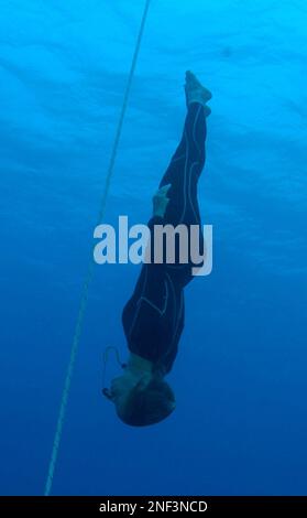 Tanya Streeter in the Turks Caicos Islands 2002 Stock Photo - Alamy