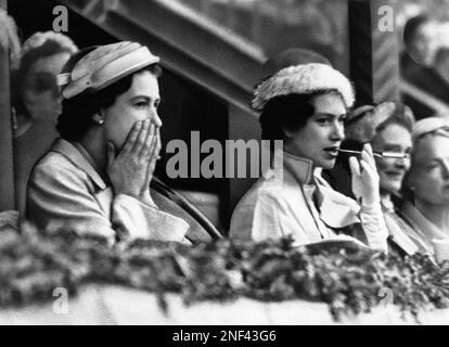 Princess Margaret smoking with cigarette holder and drinking orange at ...