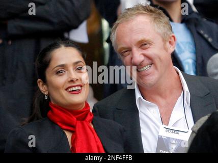Francois-Henri Pinault and his wife, Mexican actress Salma Hayek during ...
