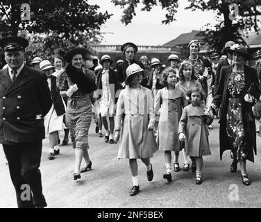 Marion Crawford, 'Crawfie' to the Royal Family, is seen in this 1949 ...