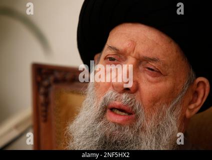 Grand Ayatollah Mohammed Hussein Fadlallah, a senior Lebanese Shiite ...