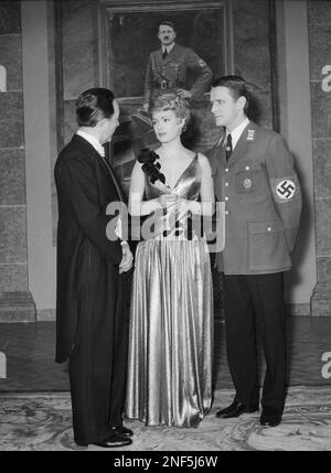 German movie actress Ruth Leuwerik, Sophia Loren and American movie ...