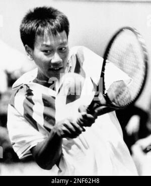 Michael Chang (USA) returns to Roland-Garros to celebrate the 25th ...