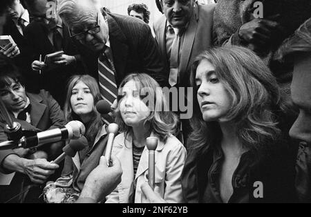 Some of the Manson "family's" female cult members are shown, Jan. 25 ...