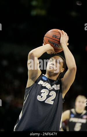 Purdue's Lindsay Wisdom-Hylton (32) takes a shot over Rutgers' Kia ...