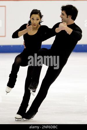 Keauna McLaughlin. left, and Rockne Brubaker wait for their scores ...
