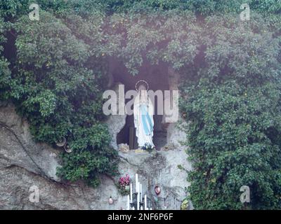Sperongia Morfasso, Italy - 12nd february 2023 Statue of Our Lady of ...