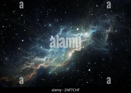 Space nebula. Illustration, for use with projects on science, research ...