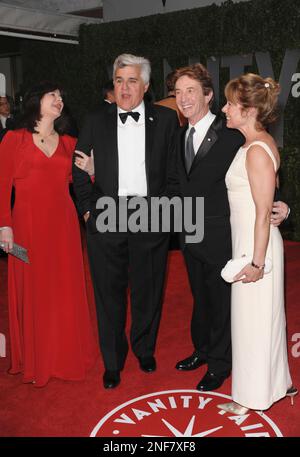 Martin Short and his wife Nancy Dolman WITH Jay Leno and his wife The ...