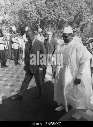 Hamani Diori, President of the Republic Niger, is pictured during the ...