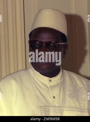 Hamani Diori, President of the Republic Niger, is pictured during the ...