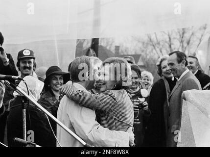 Jimmy Carter and his wife, Rosalynn Carter, dancing at a White House ...