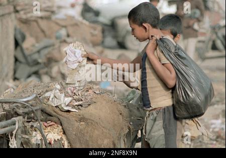 Pickers at a garbage dump in Delhi, India Stock Photo - Alamy