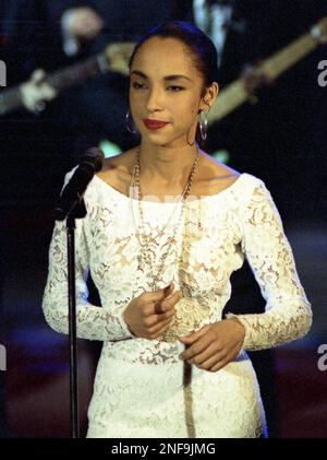 British singer of Nigerian birth, Sade (Helen Folasade Adu), performs ...