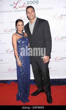 NFL star Tony Gonzalez and wife Malia attend the Latino 2009 Inaugural ...