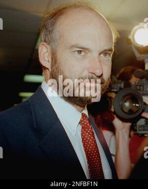 Joseph Hazelwood, former skipper of the tanker Exxon Valdez, checks ...