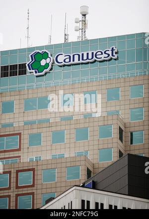 The Canwest Global Communications headquarters is shown in Winnipeg ...