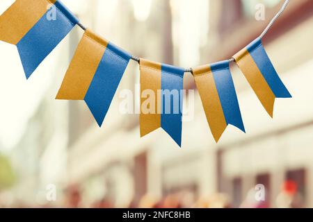 Small national flags of the Ukraine on a white background Stock Photo ...