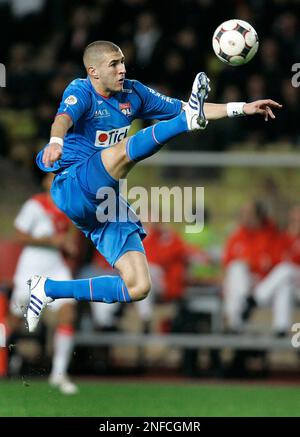 Lyon's Karim Benzema during the French Championship , PSG vs Olympic ...