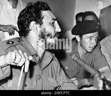 Cuba: 1959 Cuban Premier Fidel Castro and second in command Ernesto ...