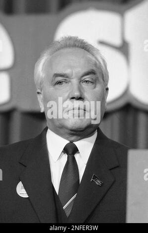 Soviet Communist Party politburo member Alexander Dzasokhov Stock Photo ...