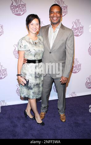 David Alan Grier with wife Christine Kim and their daughter Luisa Danbi ...