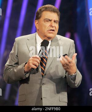 Don Francisco, Host of Sabado Gigante, delivers brief remarks and ...
