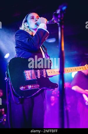 Copenhagen, Denmark. 16th Feb, 2023. The English indie rock band Sorry ...