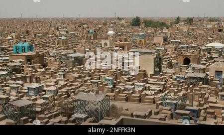 Wadi Al-Salam or valley of peace Cemetery, Najaf, Iraq Stock Photo - Alamy