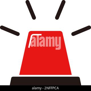 Signal lamp icon. Red alert light symbol Stock Vector Image & Art - Alamy