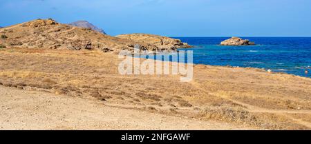 Cala del Embarcadero beach, Los Escullos, Cabo de Gata natural park ...