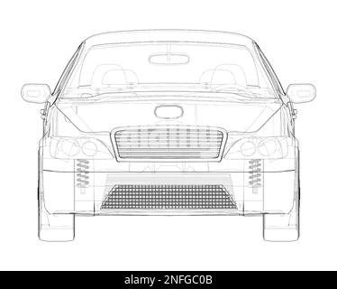 Electromobile. 3d illustration Stock Photo - Alamy