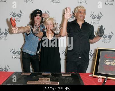 The three surviving members of the '70s punk band The Germs, from left ...