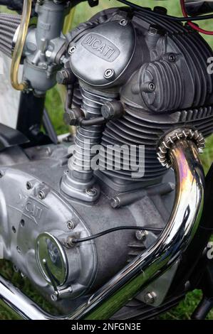 Ducati single cylinder motorcycle with Desmodromic valve train Stock ...