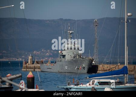 The patrol vessel 'Tabarca' (P-28) in the port of Vilagarcía de Arousa ...