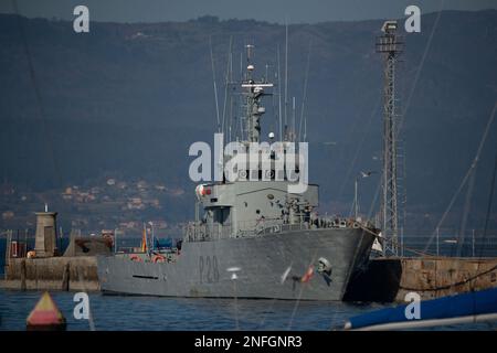 The patrol vessel 'Tabarca' (P-28) in the port of Vilagarcía de Arousa ...