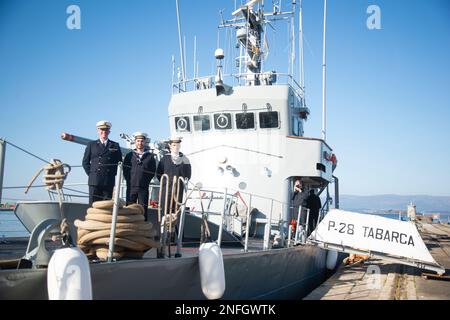 The patrol vessel 'Tabarca' (P-28) in the port of Vilagarcía de Arousa ...